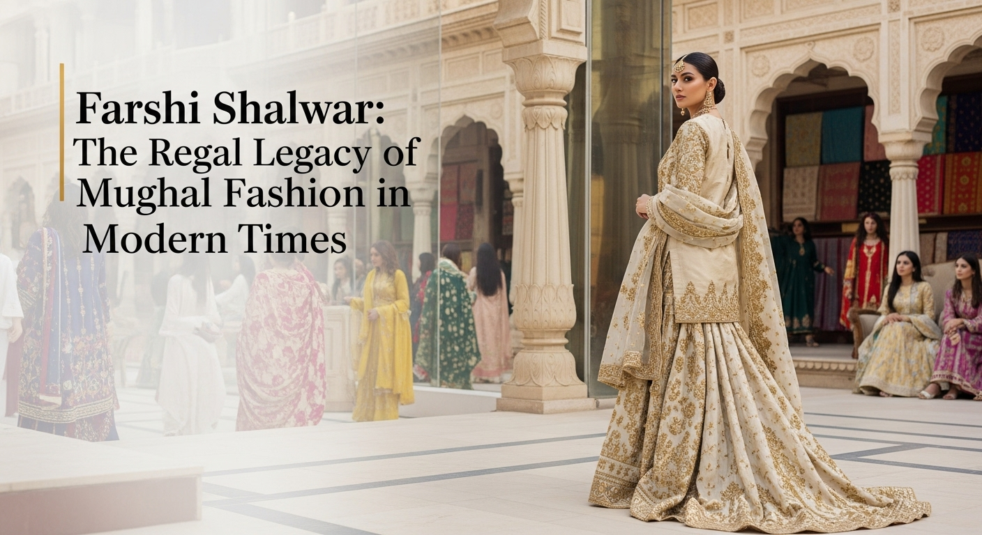 Farshi Shalwar: The Regal Legacy of Mughal Fashion in Modern Times ...