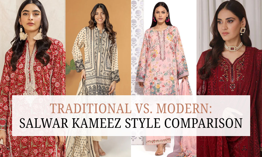 Traditional vs. Modern: Salwar Kameez Style Comparison – String & Thread