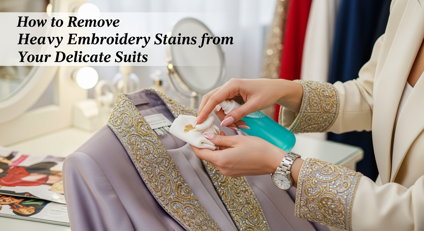 How to Remove Heavy Embroidery Stains from Your Delicate Suits – String ...
