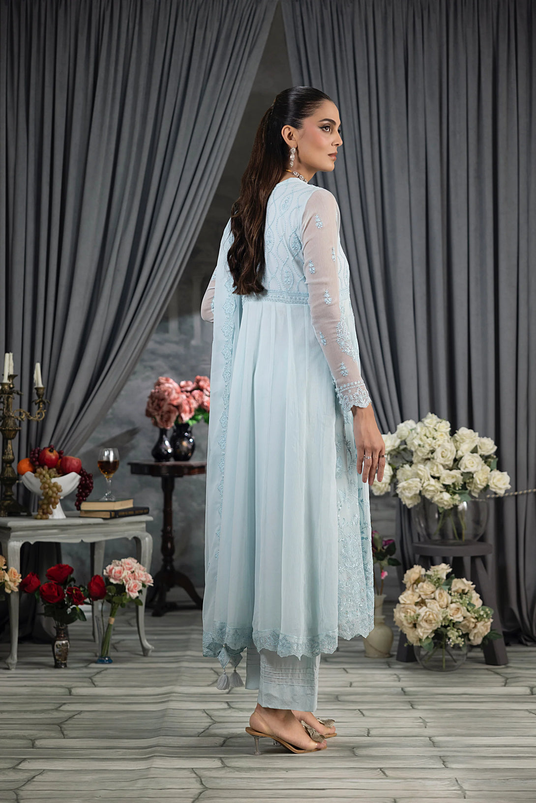LSM - LG-IZ-0413 Three Piece Chiffon – String & Thread
