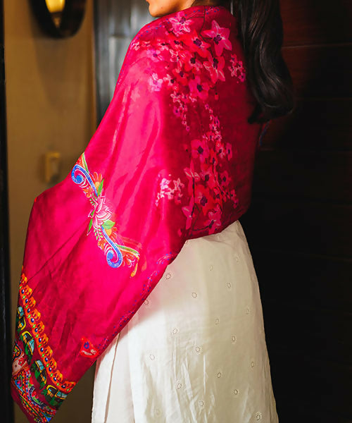 Rickshaw Art Pattern Stole – String & Thread