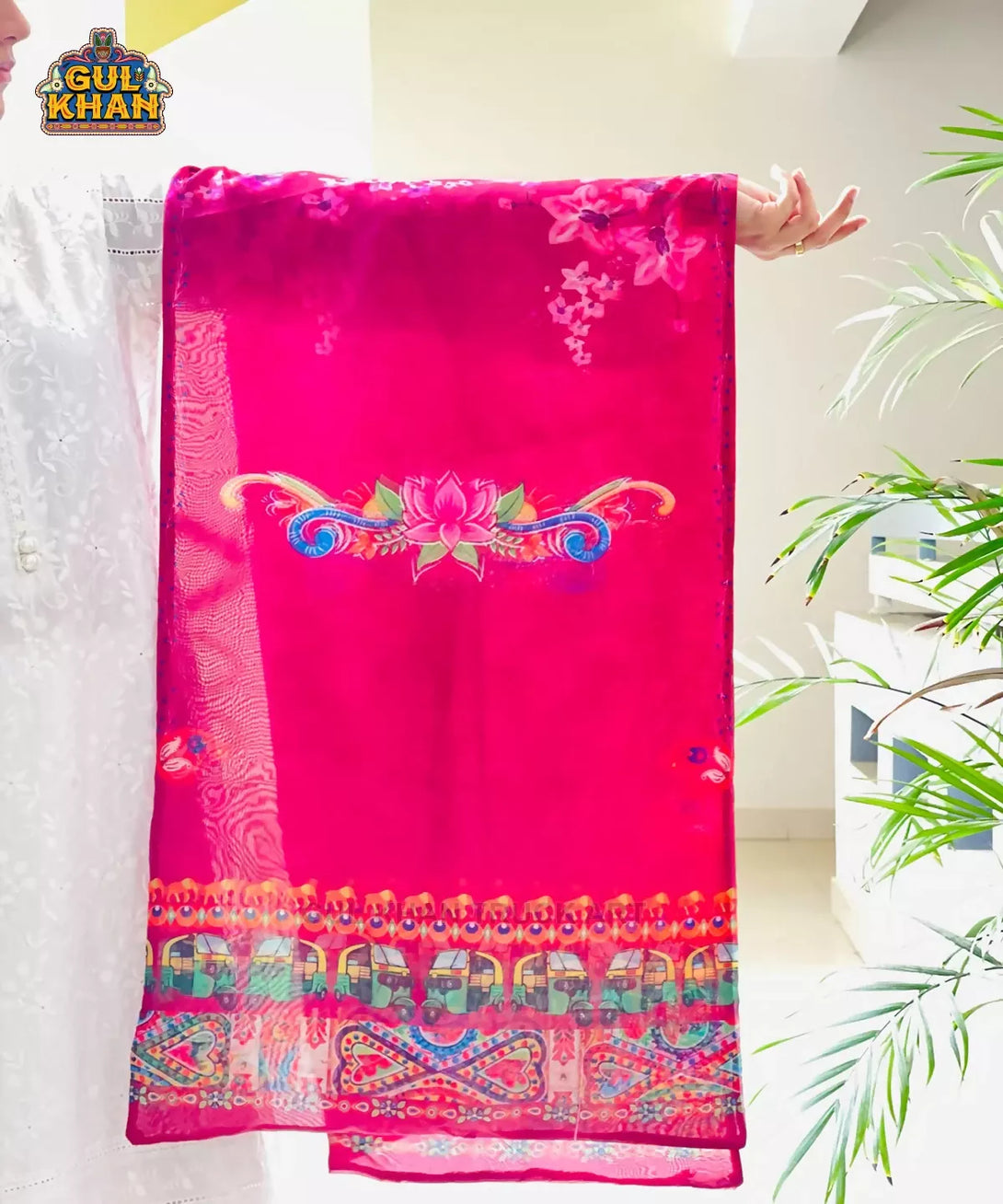 Rickshaw Art Pattern Stole – String & Thread